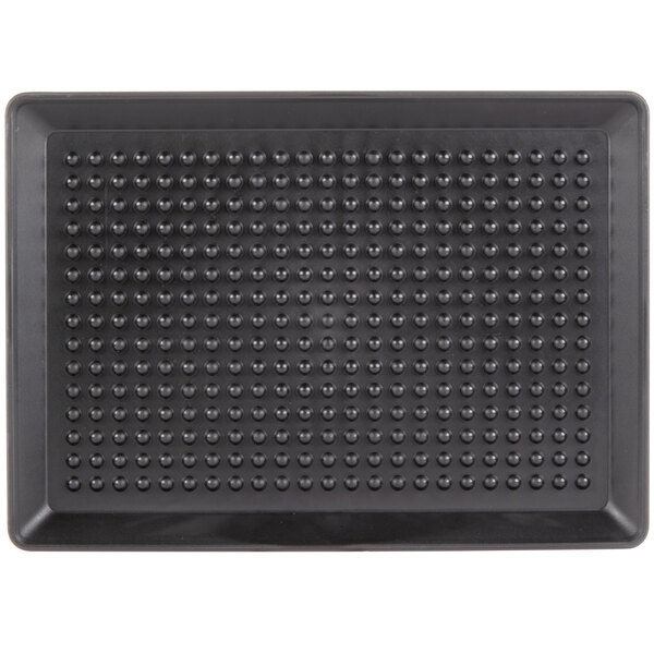 HS Inc. HS1065 17" x 12" Charcoal Polypropylene Pizza Pleezer Pizza ...
