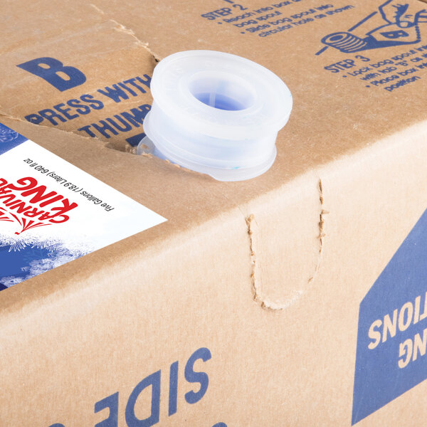 Carnival King 5 Gallon Bag in Box Blue Raspberry Slushy 5:1 Concentrate