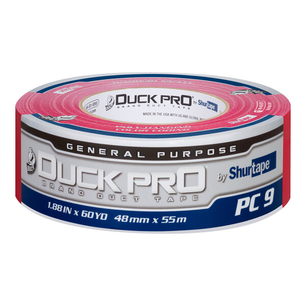 Shurtape Red Duct Tape 2" x 60 Yards (48 mm x 55 m) - General Purpose ...