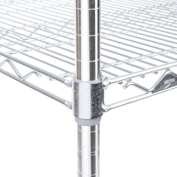 Metro 74PS Stationary Super Erecta SiteSelect 74" Stainless Steel Post
