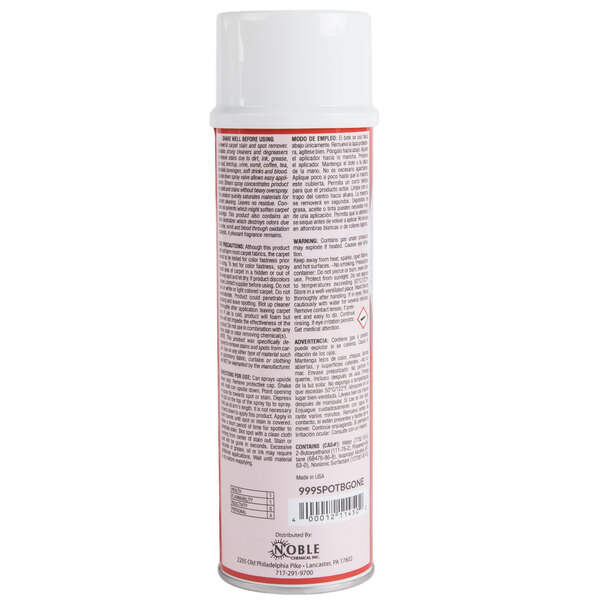 Noble Chemical 18 oz. Spot-B-Gone Ready-to-Use Instant Carpet Spot and ...