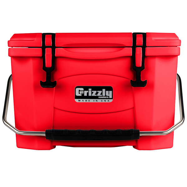 Grizzly Cooler 20 Qt. Red Extreme Outdoor Merchandiser / Cooler