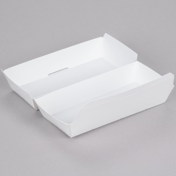 Southern Champion 7" x 3" x 2 5/8" White Paper Sandwich Clamshell ...
