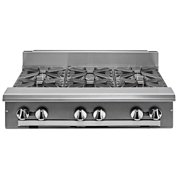 Vulcan V6B36-NAT V Series Natural Gas 6 Burner 36" Modular Heavy-Duty ...