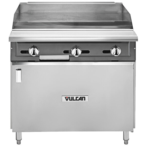 Vulcan VGMT36B-NAT V Series 36" Natural Gas Heavy-Duty Thermostatic ...