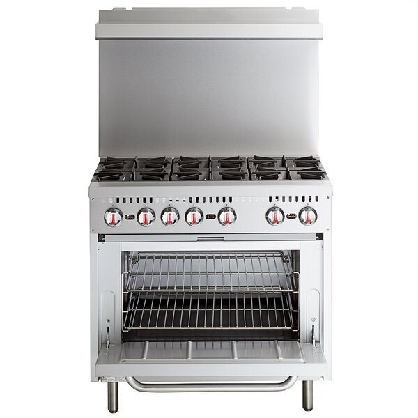 Cooking Performance Group S36-L Liquid Propane 6 Burner 36" Range with ...