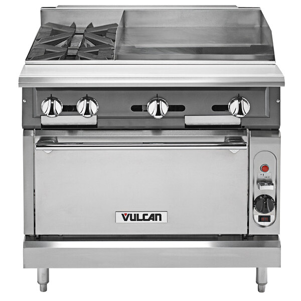 Vulcan V2BG4TS-NAT V Series Natural Gas 36" 2 Burner Heavy-Duty ...