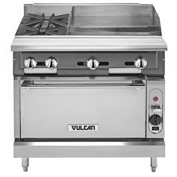 Vulcan V2BG4TS-LP V Series Liquid Propane 36" 2 Burner Heavy-Duty ...