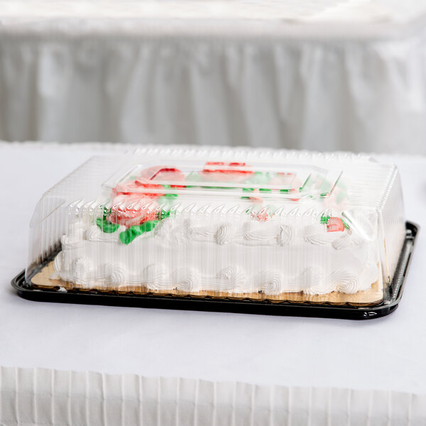 D&W Fine Pack G83-1 1/4 Size 1-2 Layer Sheet Cake Display Container ...