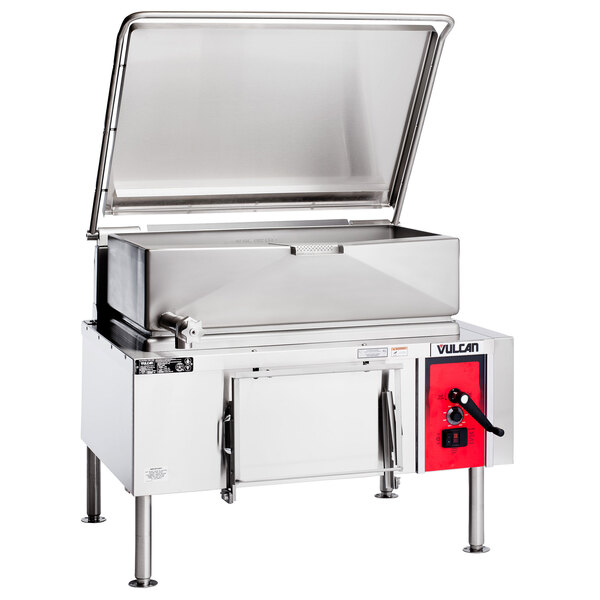 Vulcan VE40 40 Gallon Manual Tilt Braising Pan / Tilt Skillet - 208V, 3 ...