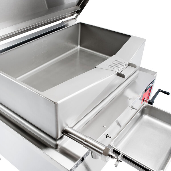 Vulcan VG40-LP Liquid Propane 40 Gallon Manual Tilt Braising Pan / Tilt ...