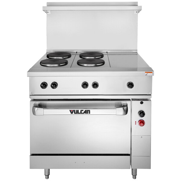 Vulcan EV36-S-4FP-1HT-240 Endurance Series 36" Electric Range with 4 ...