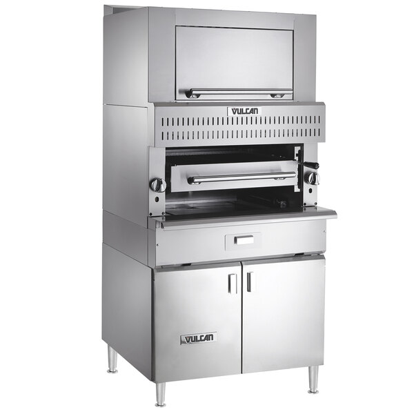 Vulcan VIR1BF-NAT Natural Gas Upright Infrared Broiler with Cabinet ...