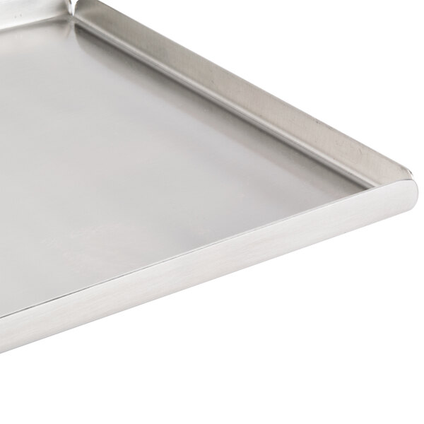 American Metalcraft ST12 12" x 8 1/4" Satin Stainless Steel Tray
