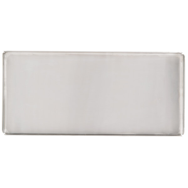 American Metalcraft ST10 10" x 4 1/2" Satin Stainless Steel Tray