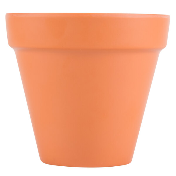 American Metalcraft MELPOT8 8 oz. Terra Cotta Melamine Pot