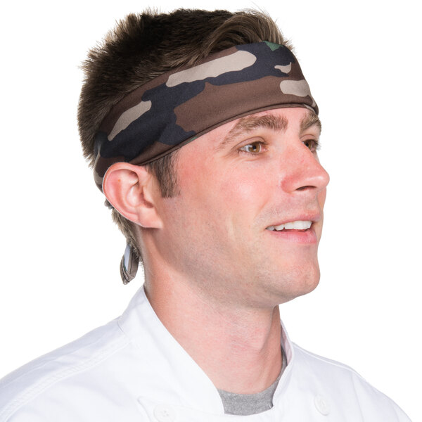 36" x 15" Camo (Camouflage) Chef Neckerchief / Bandana