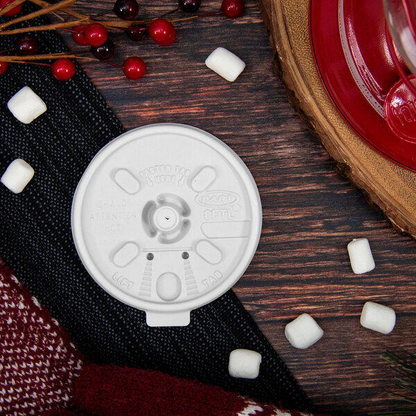 Dart 8FTL White Lift'n'Lock Lid - 1000/Case