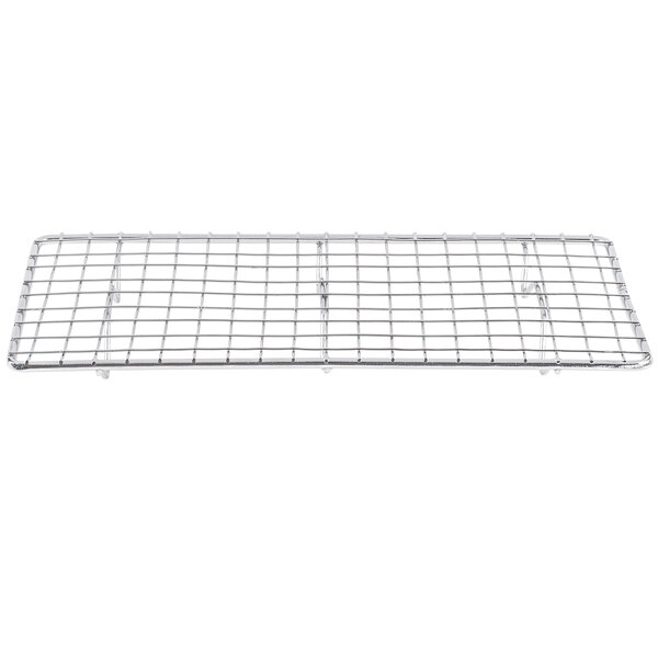 Choice 5" x 10" 1/3 Size Footed Pan Grate for Steam Table Pan