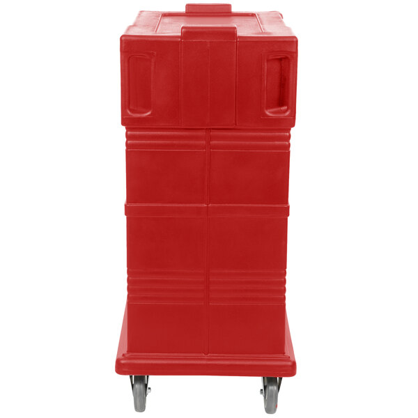 Cambro UPC600158 Ultra Camcarts® Hot Red Insulated Food Pan Carrier ...