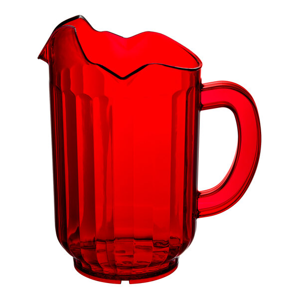 Vollrath Traex® Tuffex 60 oz. Ruby Red Plastic Pitcher