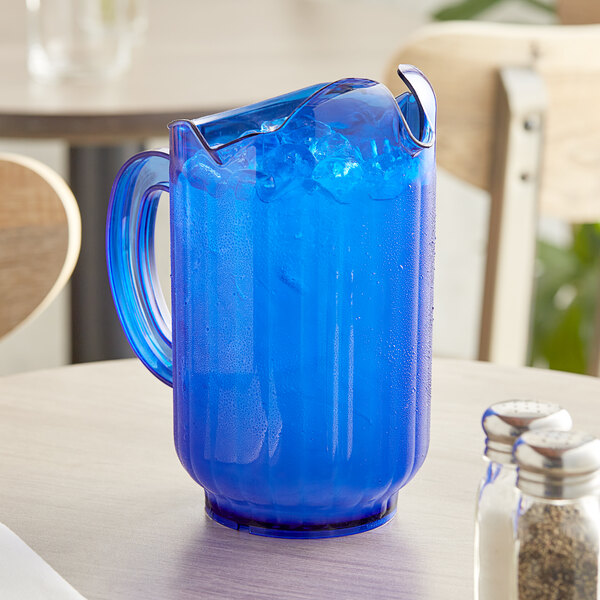 Vollrath Traex® Tuffex 60 oz. Cobalt Blue Plastic Pitcher