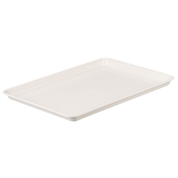 MFG Tray 334001 1661 12" x 18" Eggshell Fiberglass Supreme Display Tray