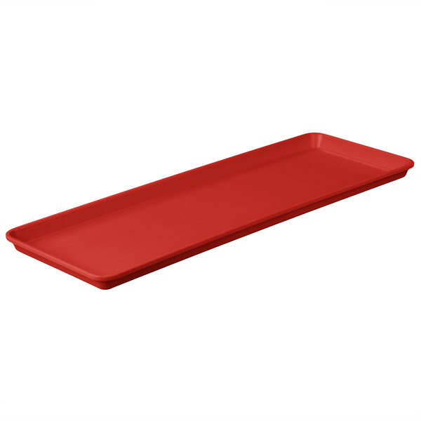 MFG Tray 333001 1201 9" x 26" Red Fiberglass Supreme Display Tray