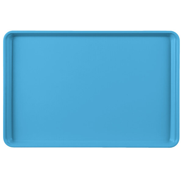 MFG Tray 334001 1420 12" x 18" Sky Blue Fiberglass Supreme Display Tray