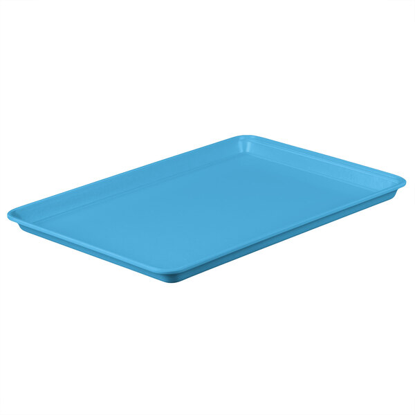 MFG Tray 334001 1420 12" x 18" Sky Blue Fiberglass Supreme Display Tray