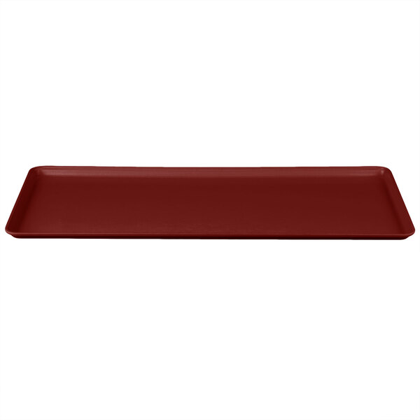MFG Tray 338001 1247 12 1/2" x 27" Burgundy Fiberglass Supreme Display Tray
