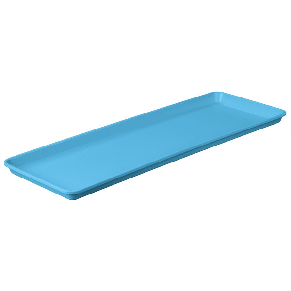 MFG Tray 333001 1420 9" x 26" Sky Blue Fiberglass Supreme Display Tray