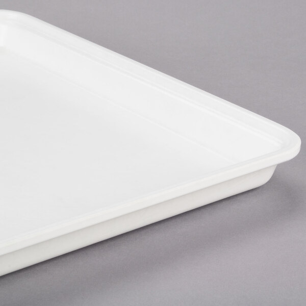 MFG Tray 334001 1537 12" x 18" White Fiberglass Supreme Display Tray