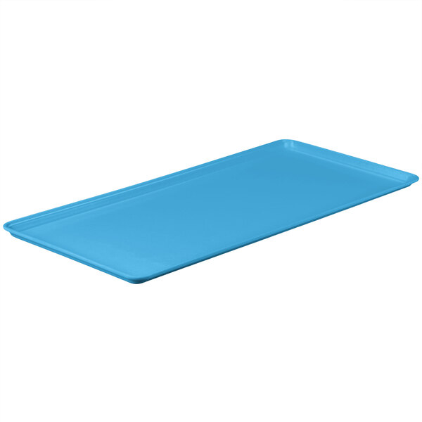 MFG Tray 338001 1420 12 1/2" x 27" Sky Blue Fiberglass Supreme Display Tray