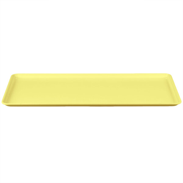 MFG Tray 337001 1520 12 1/2" x 24" Yellow Fiberglass Supreme Display Tray