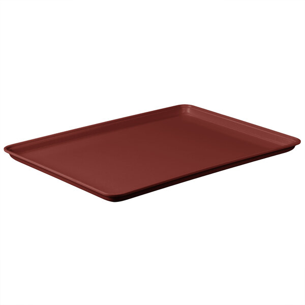 MFG Tray 332001 1247 18" x 26" Burgundy Fiberglass Supreme Display Tray