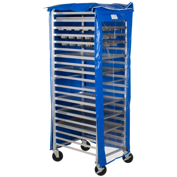 Winholt Heavy Duty Bun Pan Rack Freezer Cover - 28" x 23" x 64"