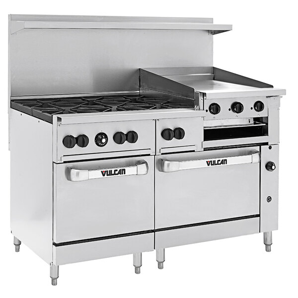 Vulcan 60SC-6B24GBP Endurance Liquid Propane 6 Burner 60" Range with 24 ...