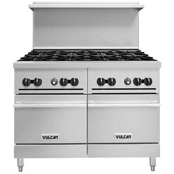 Vulcan 48SS-8BP Endurance Liquid Propane 8 Burner 48" Range with 2 ...