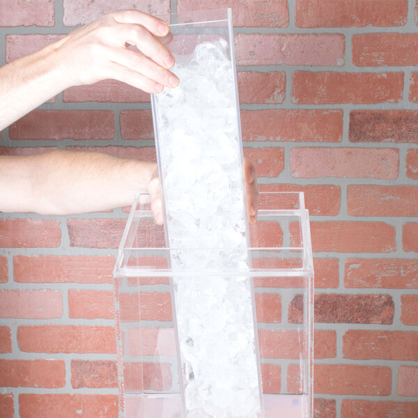 Cal-Mil C1527-5ICE Acrylic Beverage Dispenser Ice Chamber