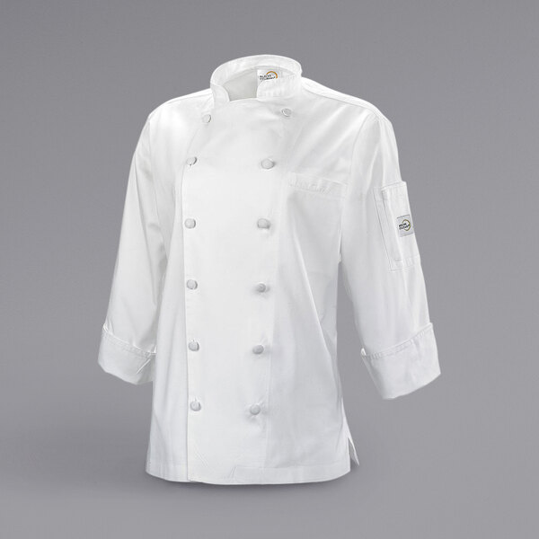 Mercer Culinary Renaissance® Women's Lightweight White Executive ...