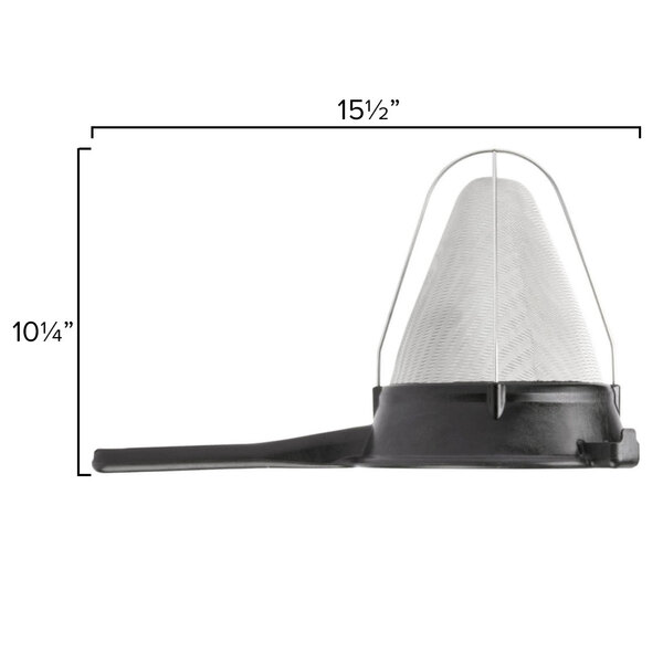 Matfer Bourgeat 017360MC 8" Exoglass Bouillon Strainer / Chinois