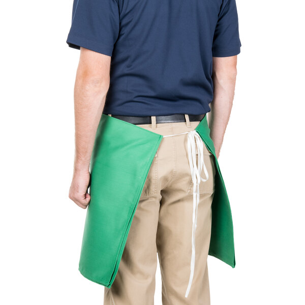 Intedge Green Poly-Cotton 4-Way Waist Apron - 38" x 34"