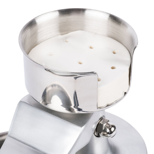 Globe PATTYPAPER4 4" Perforated Round Patty Paper - 5000/Case