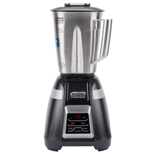 Waring BB340S Blade 48 oz. Bar Blender with Stainless Steel Container ...
