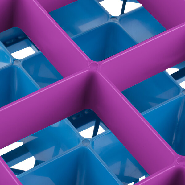 Carlisle RG25-2C414 OptiClean 25 Compartment Lavender Color-Coded Glass ...