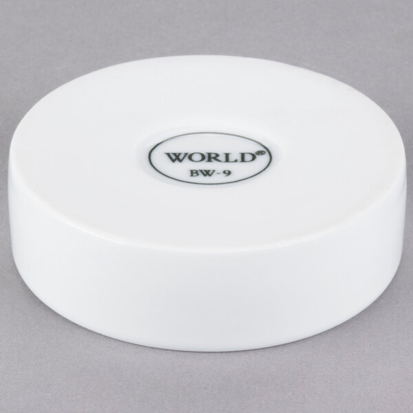 Libbey BW-9 Chef's Selection II 2 oz. Ultra Bright White Porcelain Disk ...