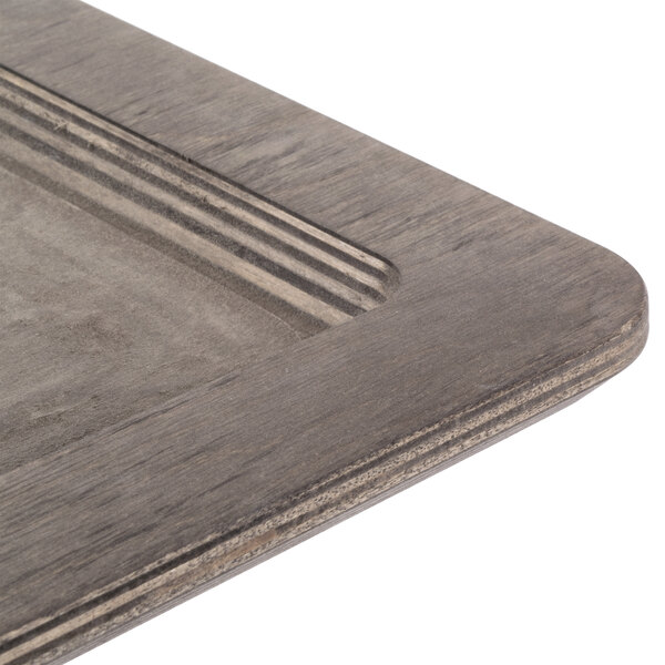 Lodge U5WP 7 3/4" Square Wood Underliner with Walnut Finish