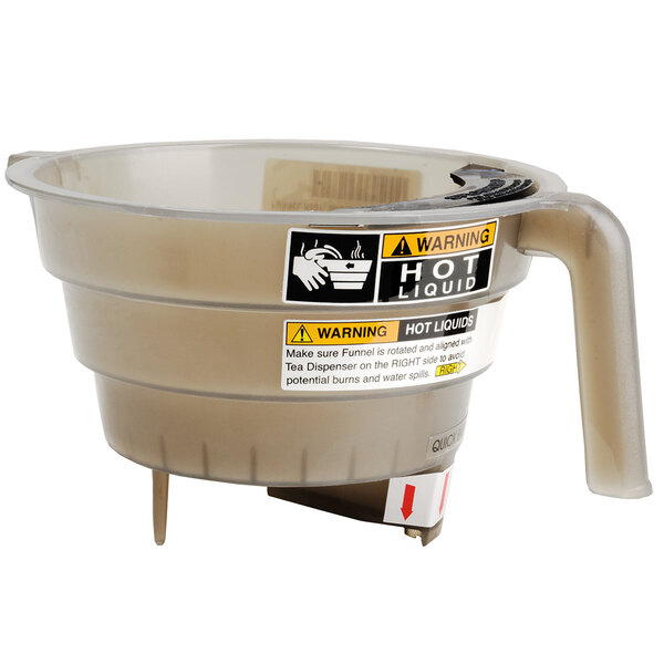 Bunn 03021.0014 Translucent Quick Dispense Tea Funnel for TB6Q Brewers