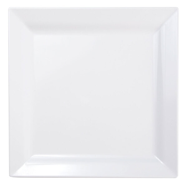 Elite Global Solutions DS1111 Vogue 11" White Square Melamine Plate